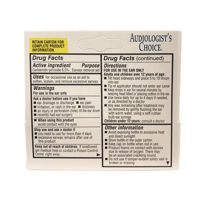 Audiologist's Choice® Earwax Removal Drops Refill (0.5oz bottle)