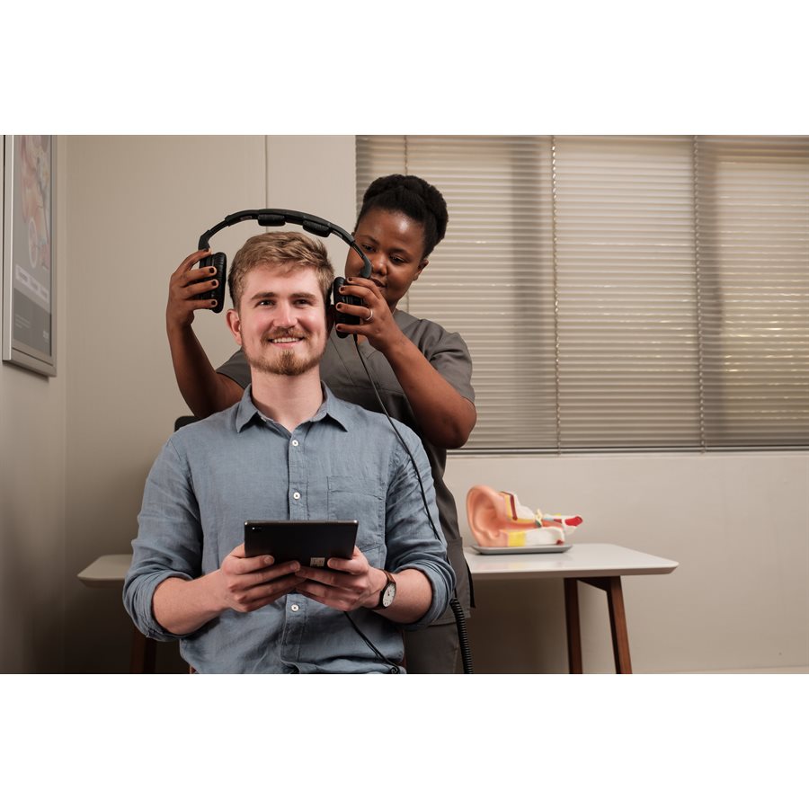 hearX hearTest Clinical Pure-Tone Tablet-Based Audiometer w / DAC - Set B