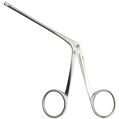 Micro-Alligator Forceps, oval-cupped, straight, small
