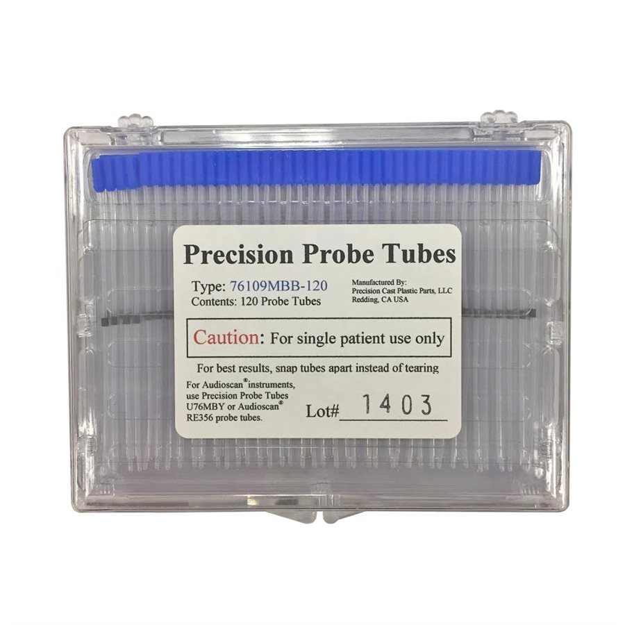Precision Probe Tubes with Marker Ring - Blue (120 / pk)