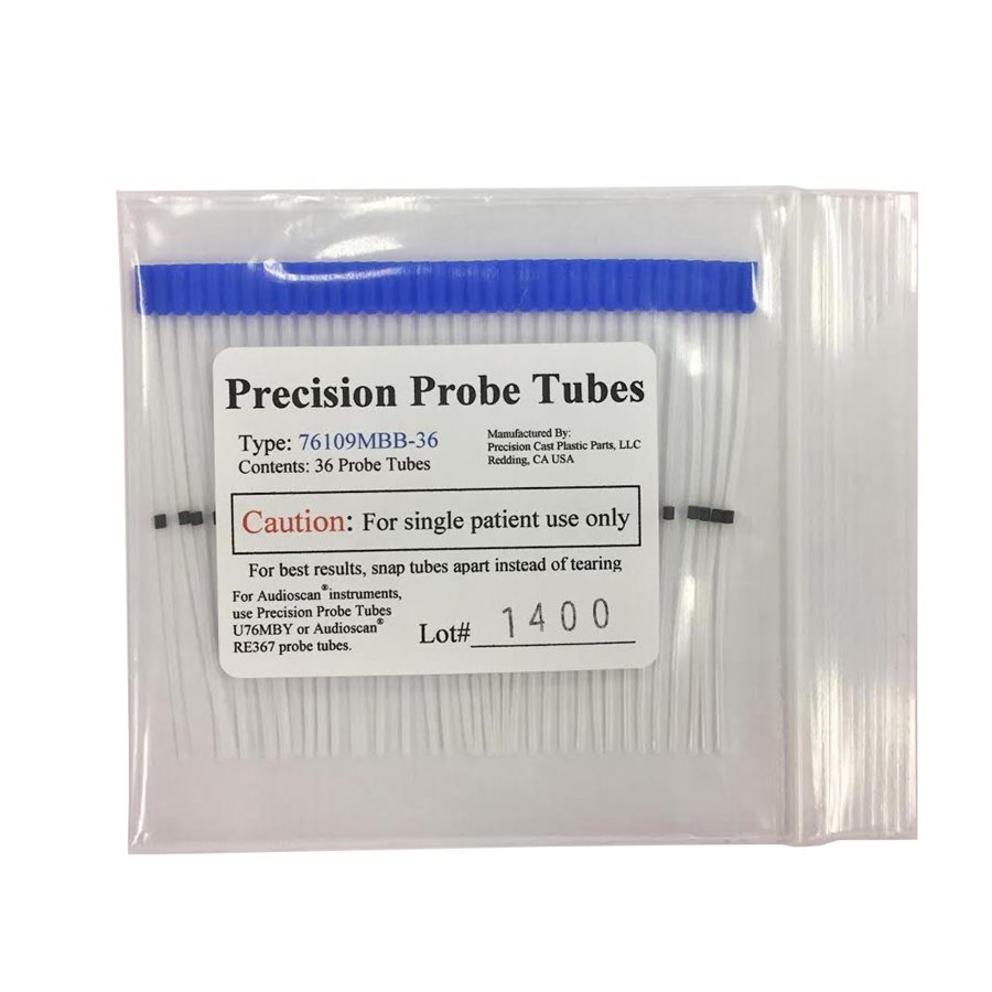 Precision Probe Tubes with Marker Ring - Blue Handle (40 / bag)