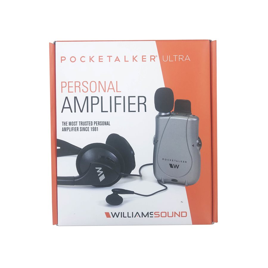 Williams Sound PockeTalker Ultra DUO with Standard Headphone + Single ...