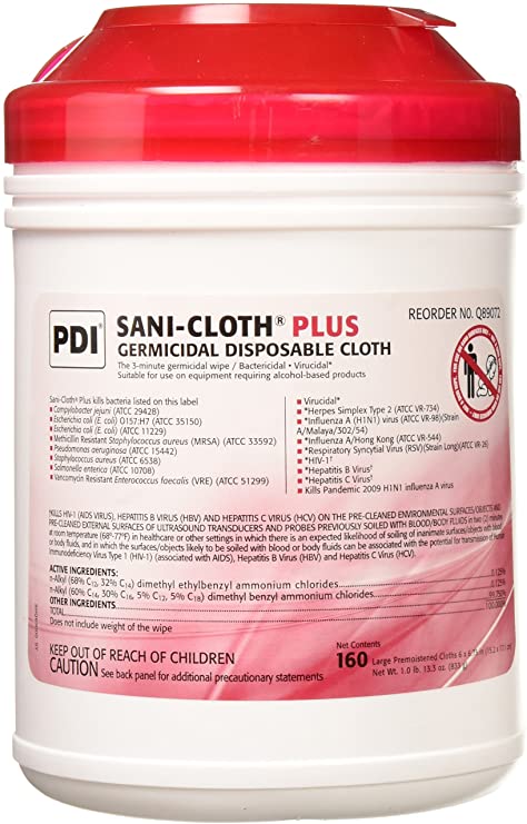 Sani-Cloth PLUS Disinfectant Wipes (160 / canister)