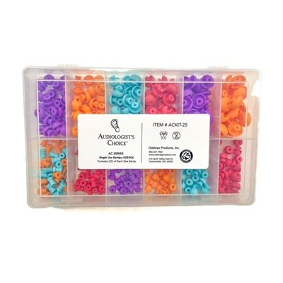 Audiologist's Choice® AC Series Eartip Kit - 25 of Each Size Eartip ...